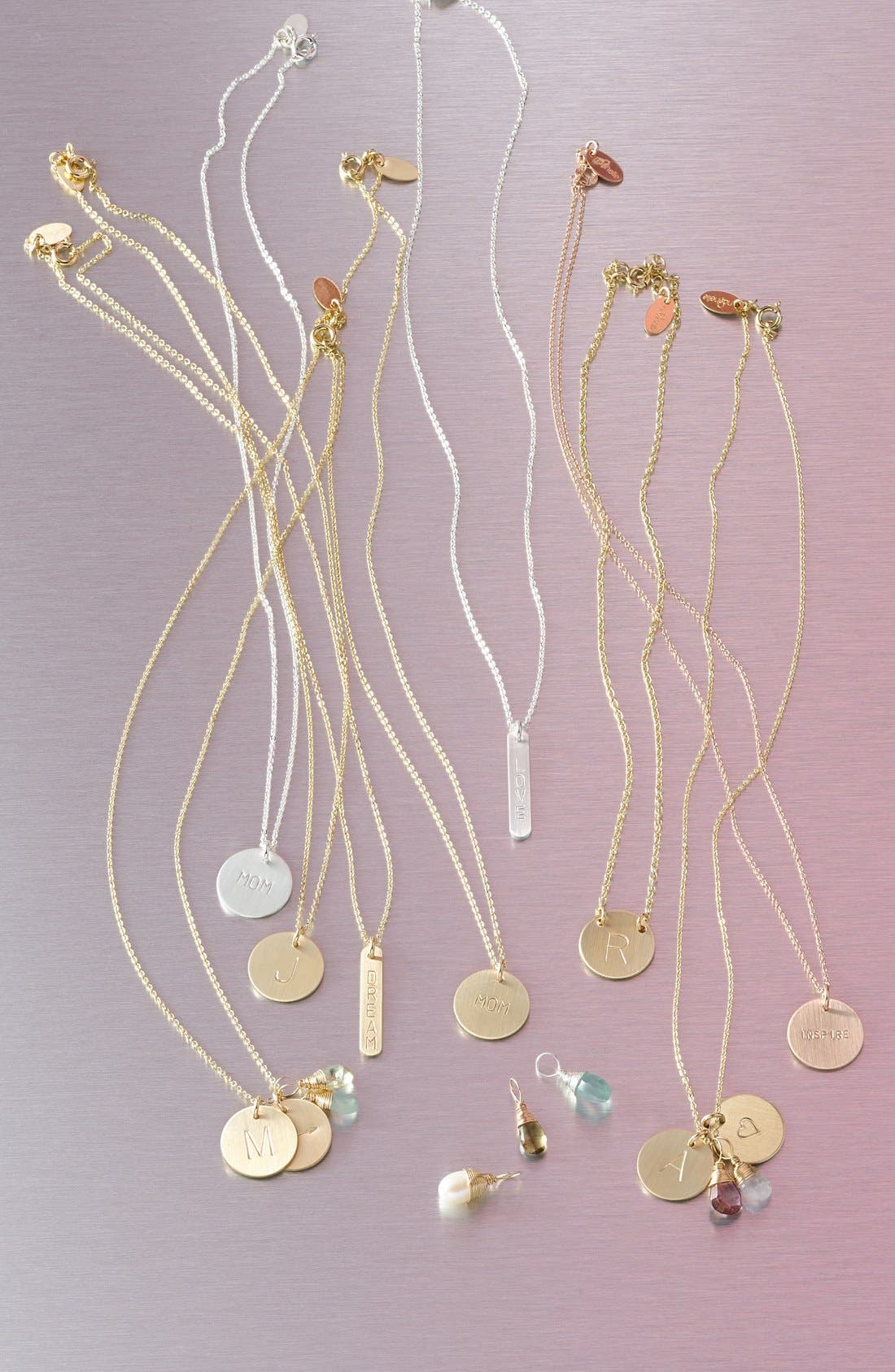 Nashelle 14k-Gold Fill Initial Disc Necklace | Nordstrom