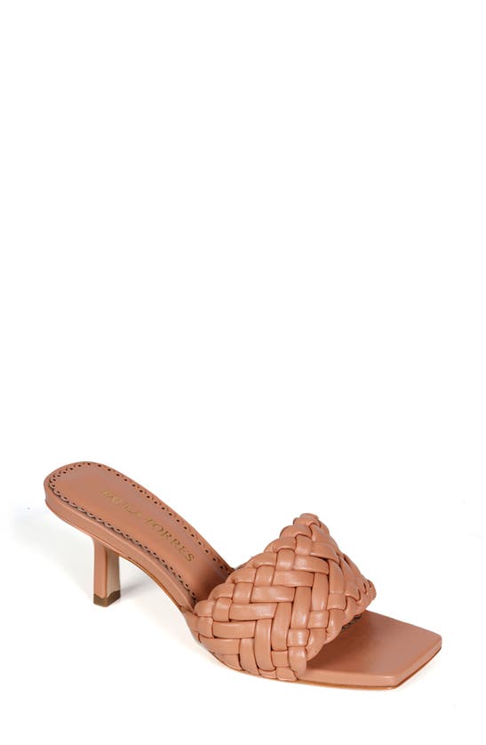 Paula Torres Iara Slide Sandal In Peach | ModeSens
