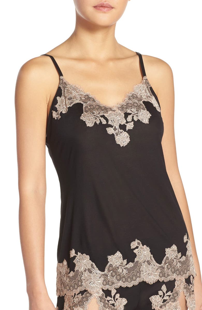 Josie Natori Charlize Lace Appliqué Camisole Nordstrom