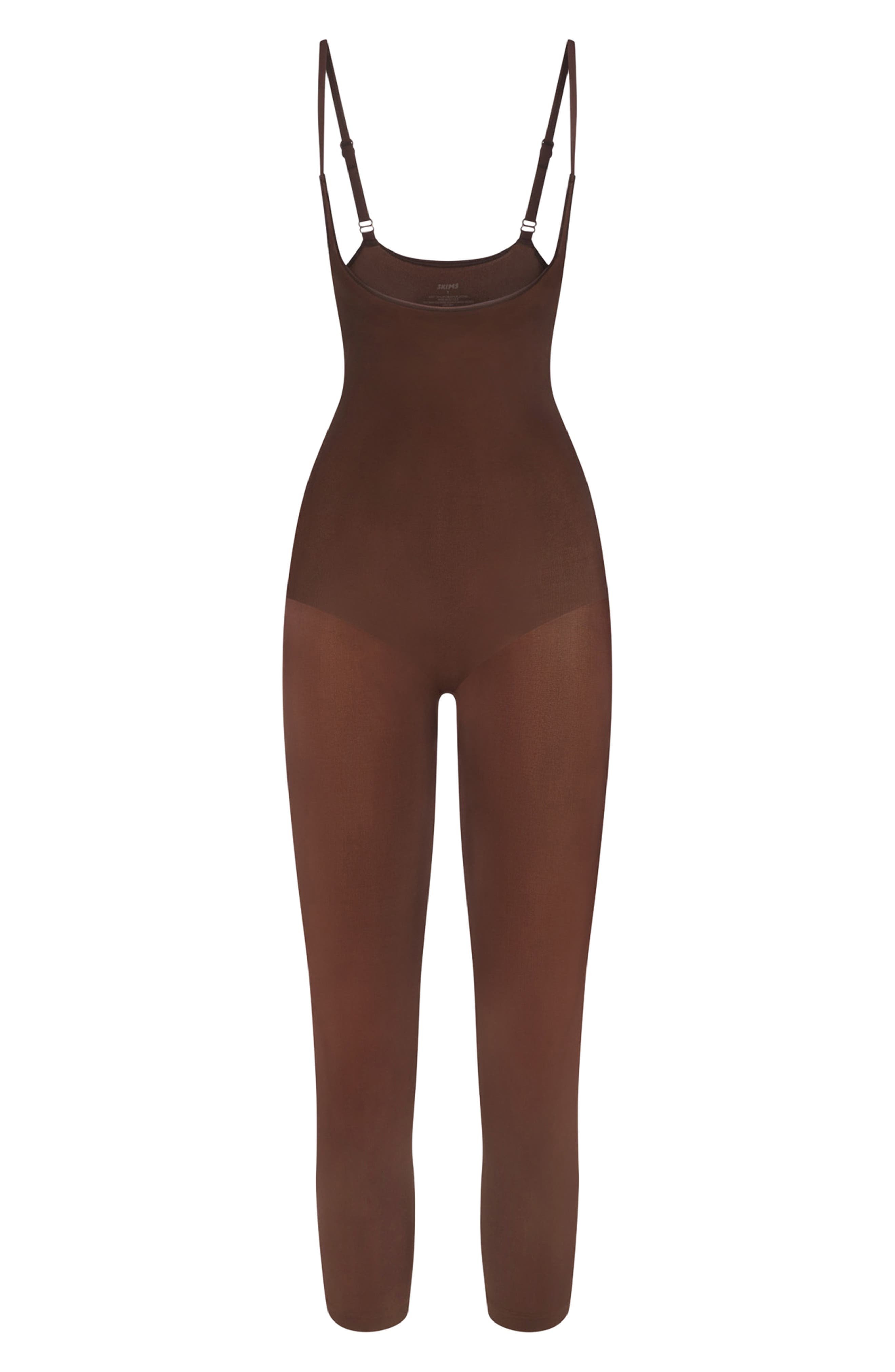 SKIMS Everyday Sculpt Open Bust Shaper Bodysuit in Sienna | Smart Closet