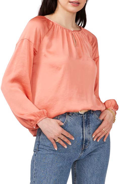 Women's Coral Tops | Nordstrom