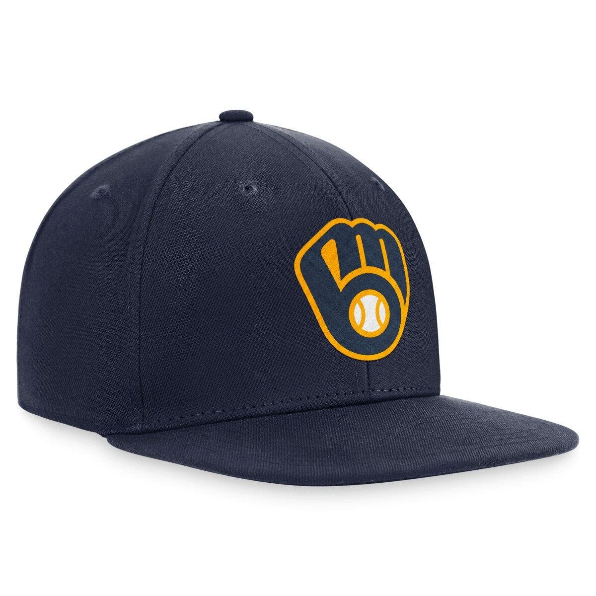Nike Men's Nike Navy Milwaukee Brewers Primetime Pro Snapback Hat ...