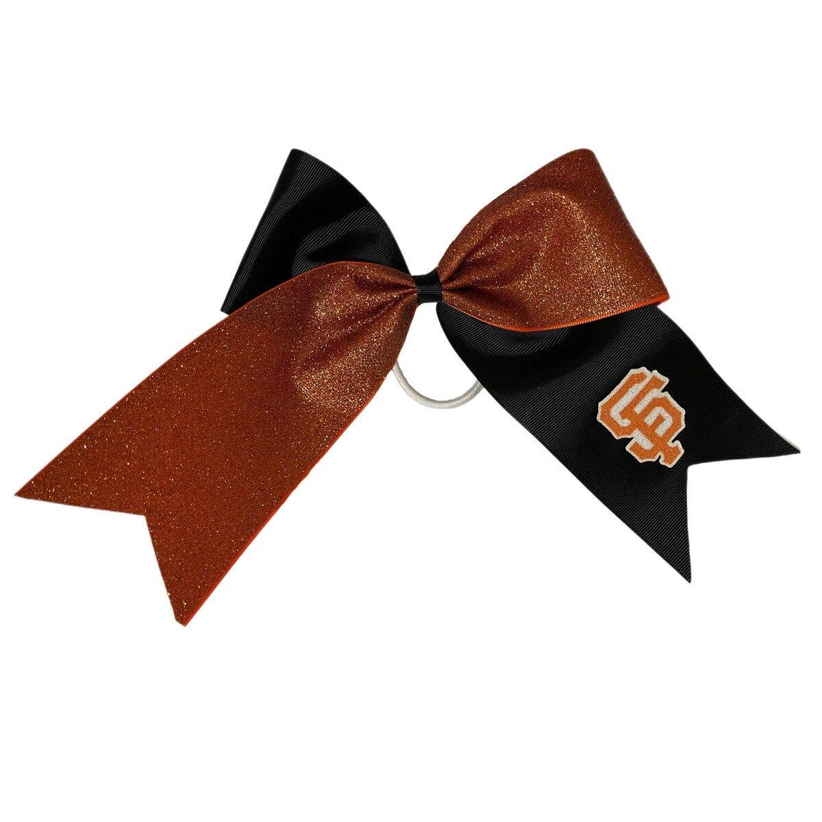USA LICENSED BOWS San Francisco Giants Jumbo Glitter Bow with Ponytail ...