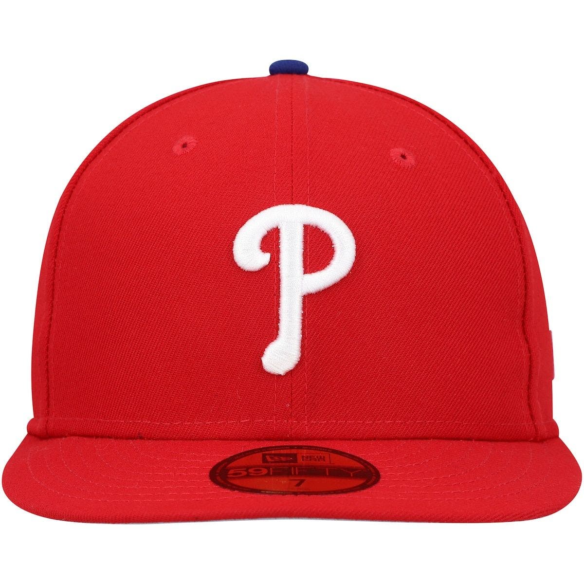 New Era Men's New Era Red Philadelphia Phillies Throwback Authentic ...