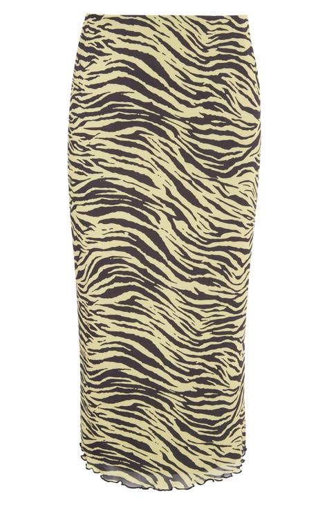zebra print skirt | Nordstrom