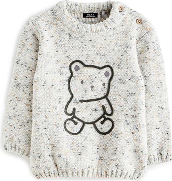NEXT Kids' Bear Marled Graphic Sweater | Nordstrom