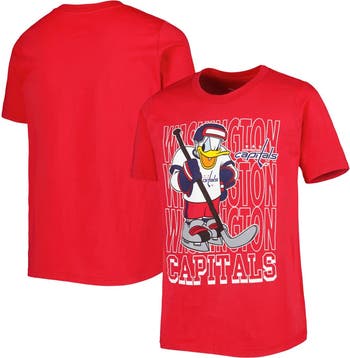 Outerstuff Youth Red Washington Capitals Disney Donald Duck Three-Peat ...