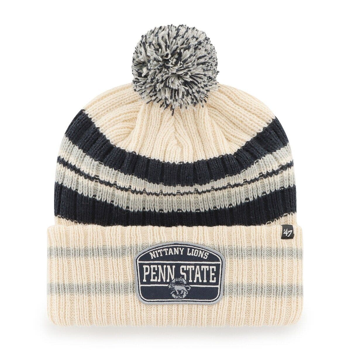 '47 Men's '47 Natural Penn State Nittany Lions Hone Patch Cuffed Knit ...