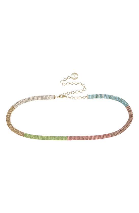 Ettika Rainbow Crystal Body Chain In Gold | ModeSens