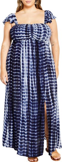 City Chic Tiarne Tie Dye Maxi Dress | Nordstrom