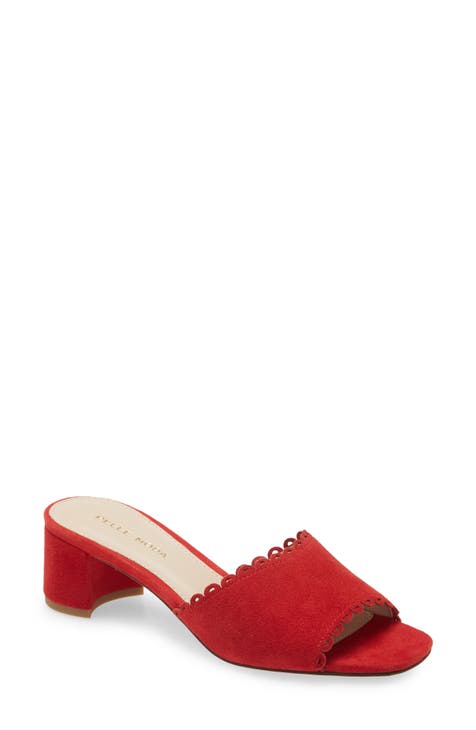 Red Block-Heel Sandals for Women | Nordstrom