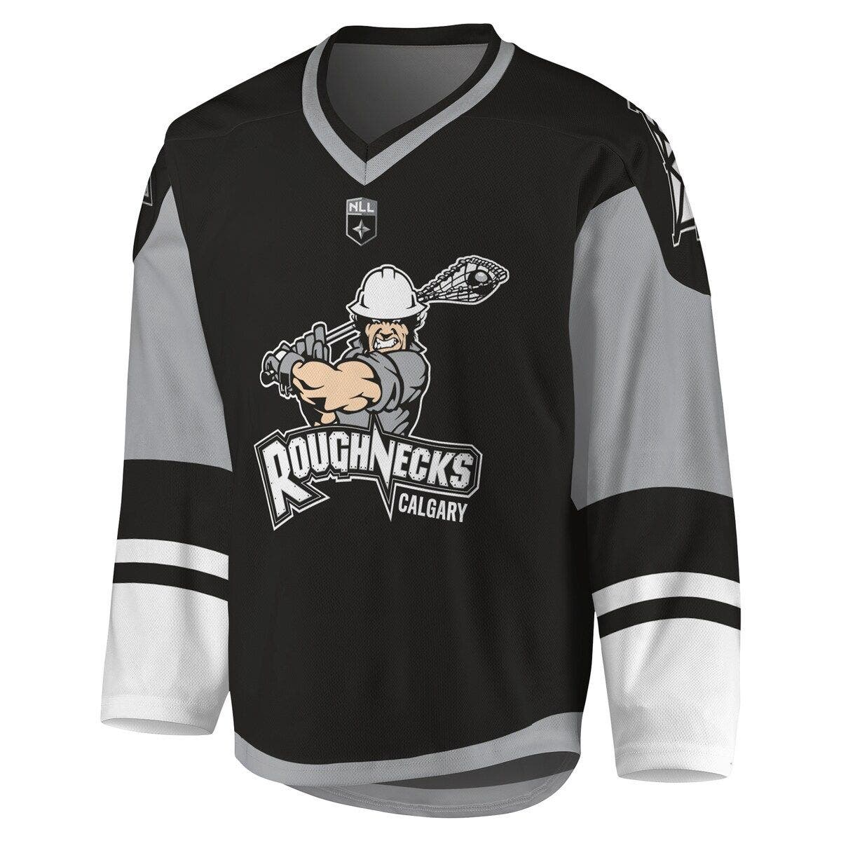 ADPRO Sports Men's Black/Gray Calgary Roughnecks Sublimated Replica ...