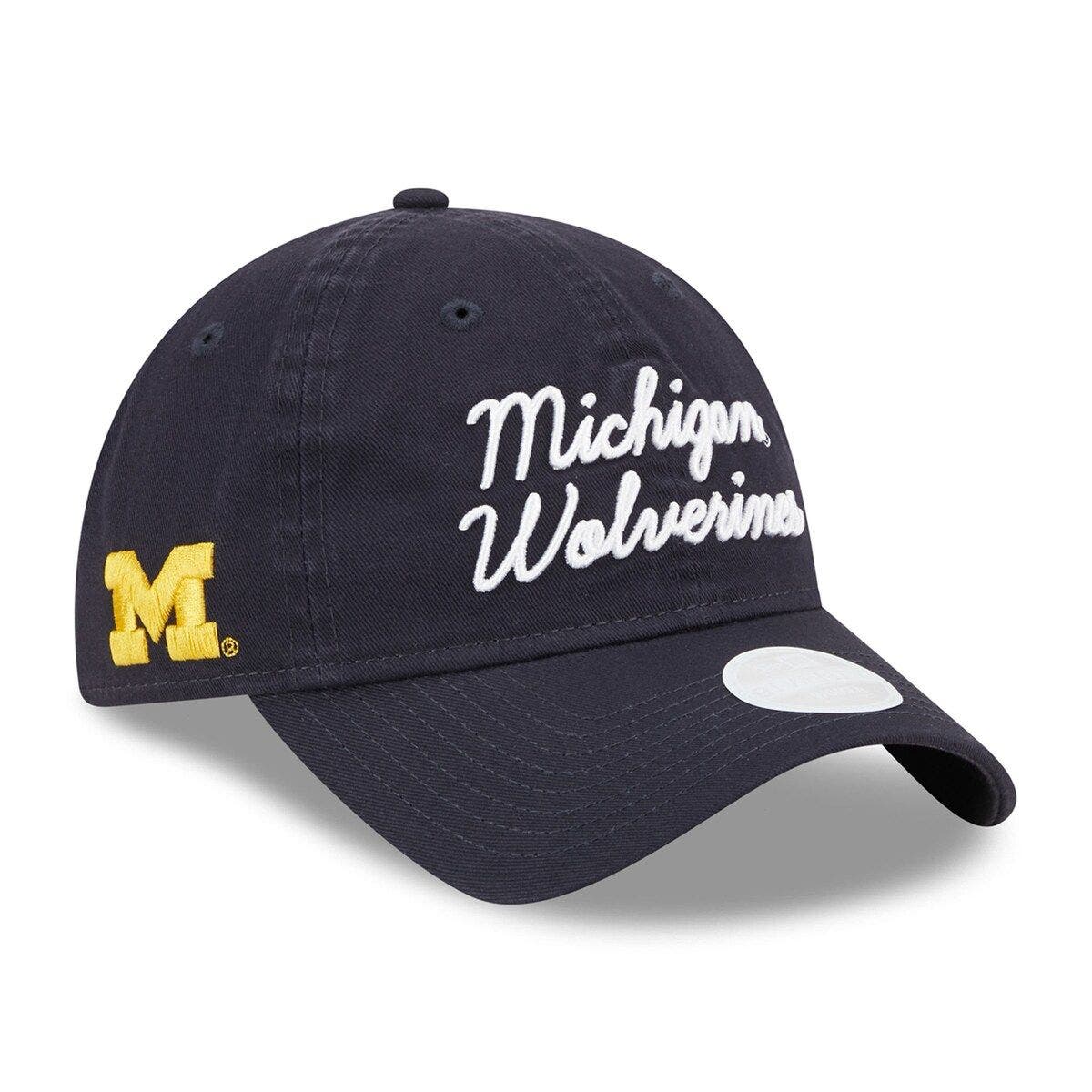 New Era Women's New Era Navy Michigan Wolverines Script 9TWENTY ...