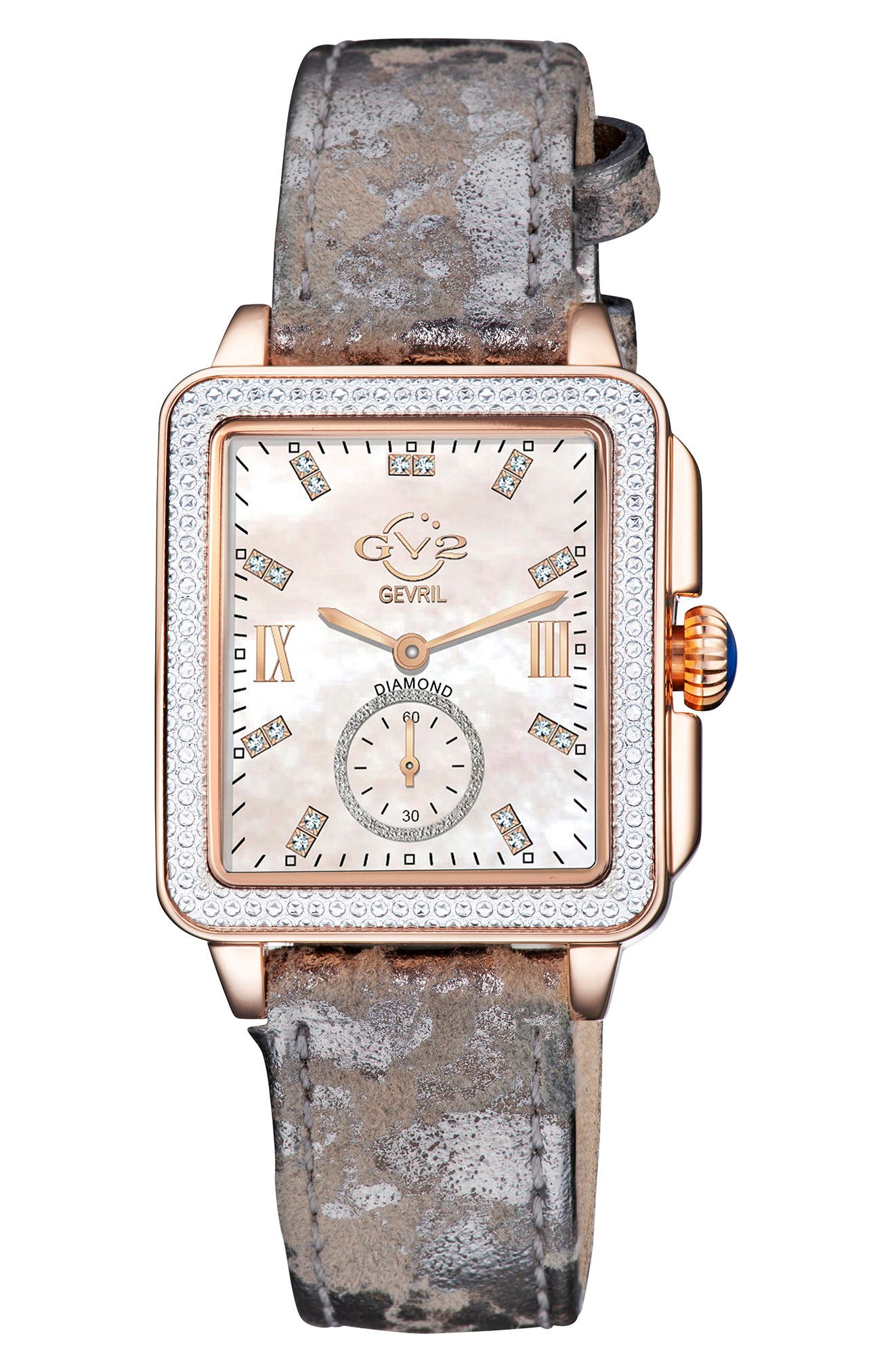 Gevril Bari Swiss Quartz Diamond Watch, 37mm In Two Tone Ss/rg | ModeSens