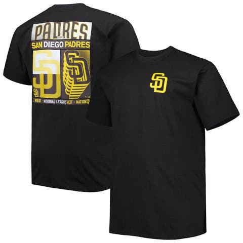 Men's Black San Diego Padres Two-Sided T-Shirt