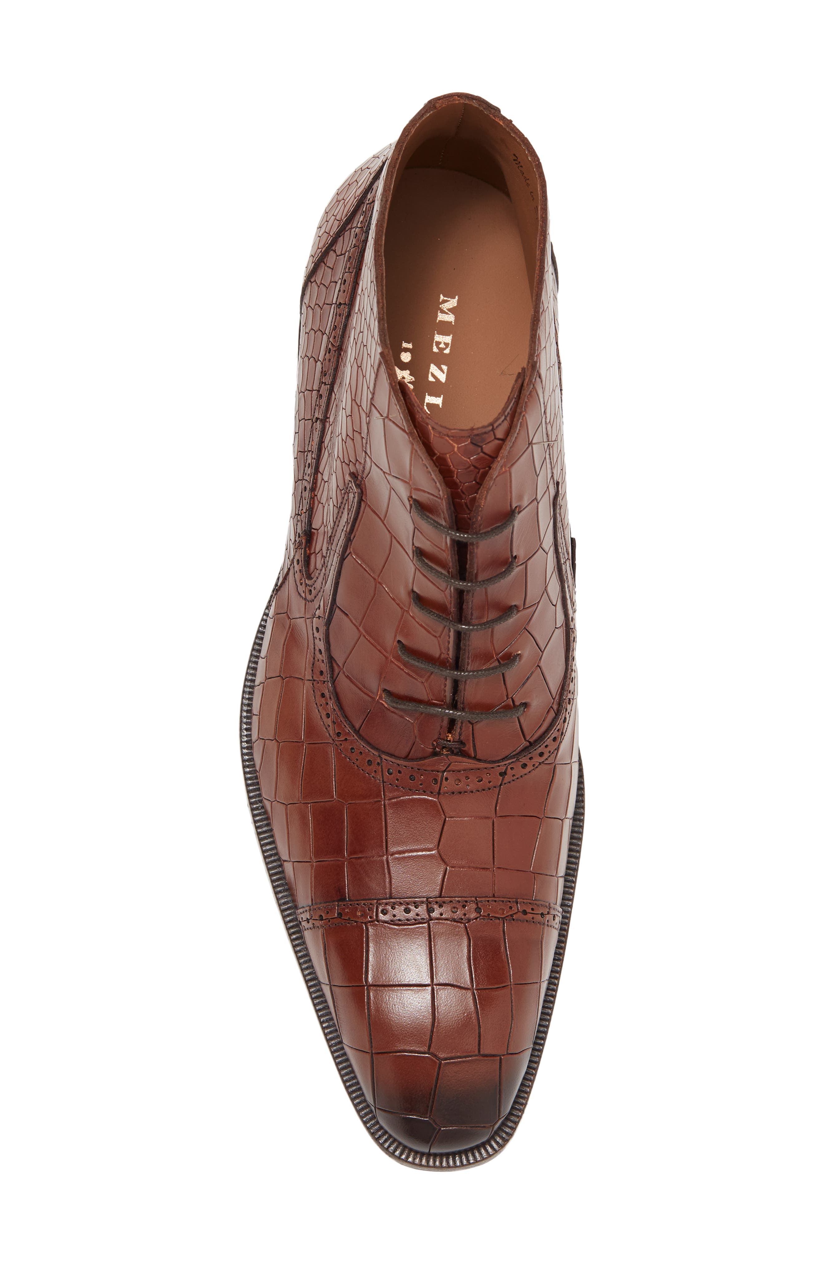 Mezlan McKay Croc Embossed Cap Toe Boot (Men) | Nordstromrack