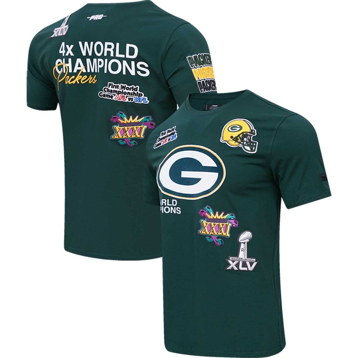 PRO STANDARD Men's Pro Standard Green Green Bay Packers Championship T ...
