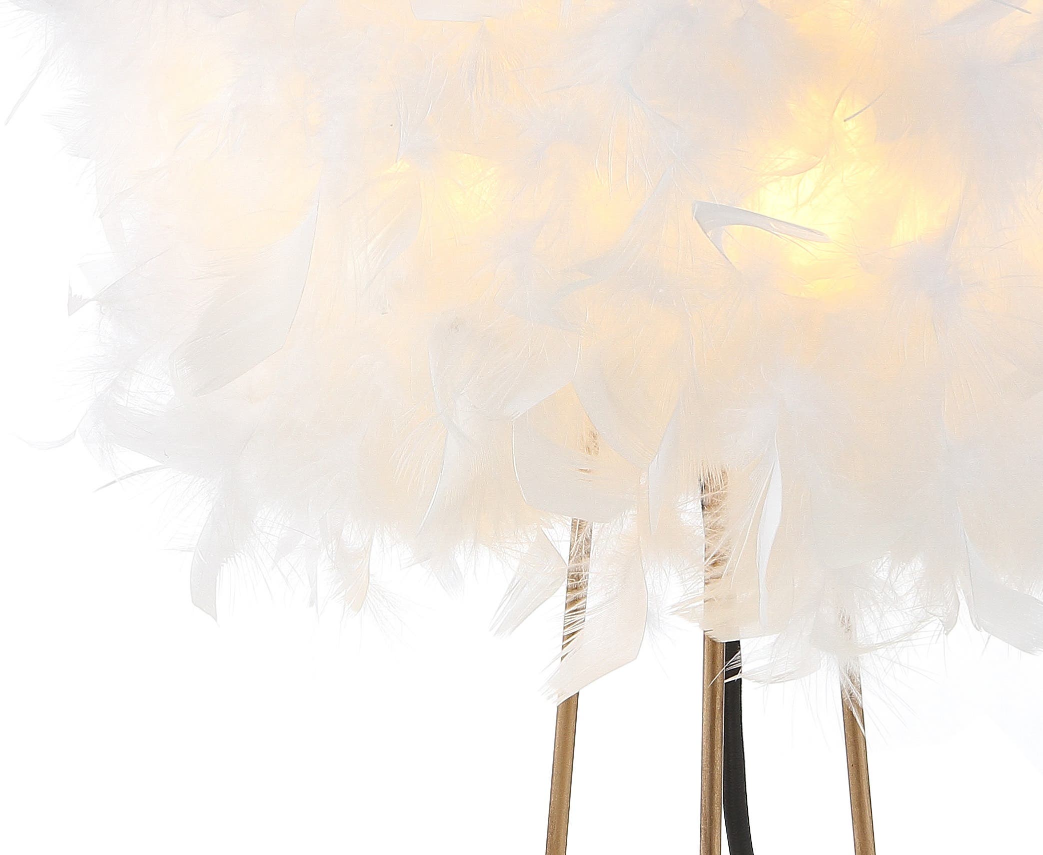JONATHAN Y Stork Feather Metal LED Table Lamp | Nordstrom