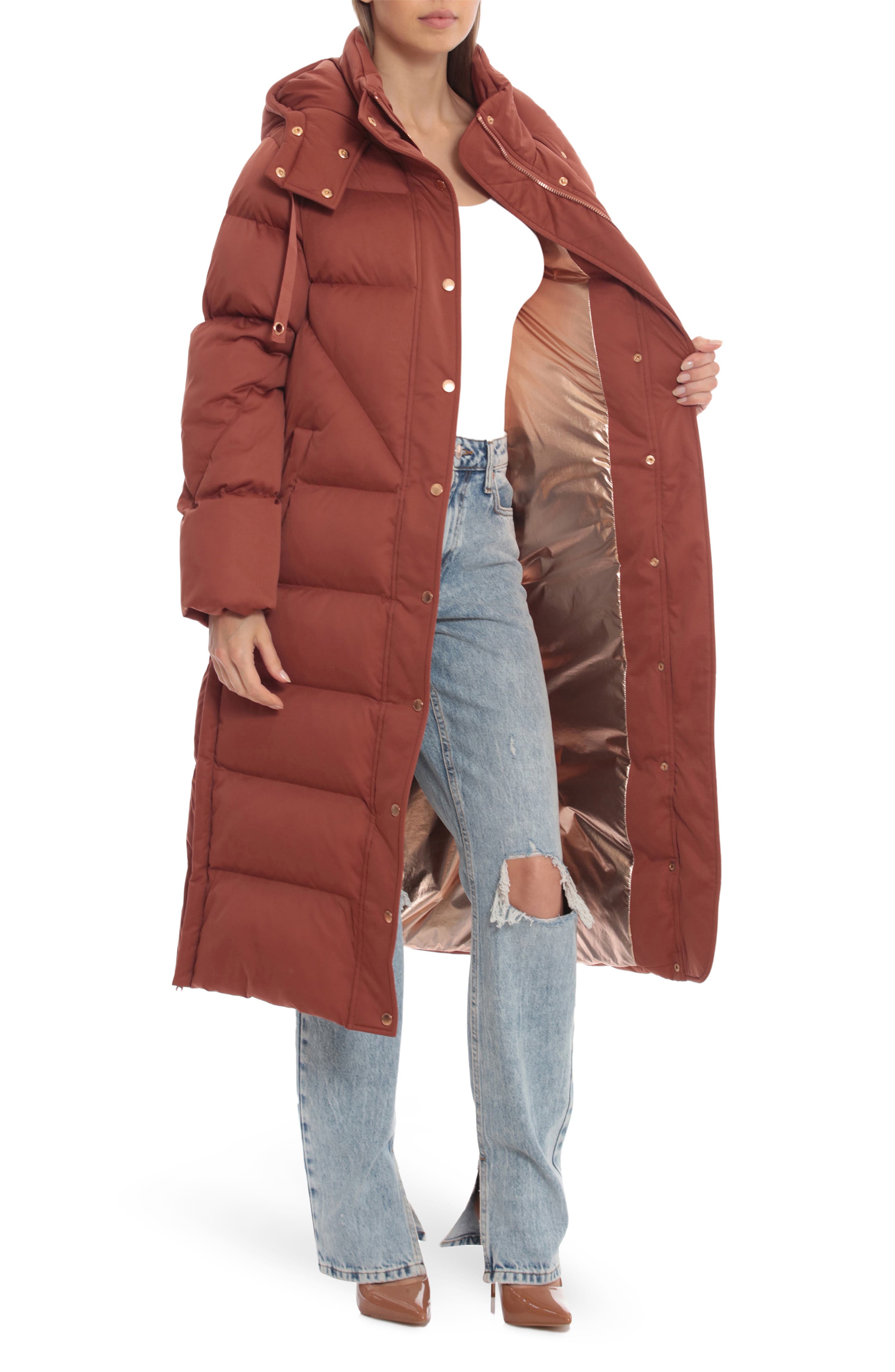Avec Les Filles Thermalpuff™ Longline Puffer Coat | Nordstrom