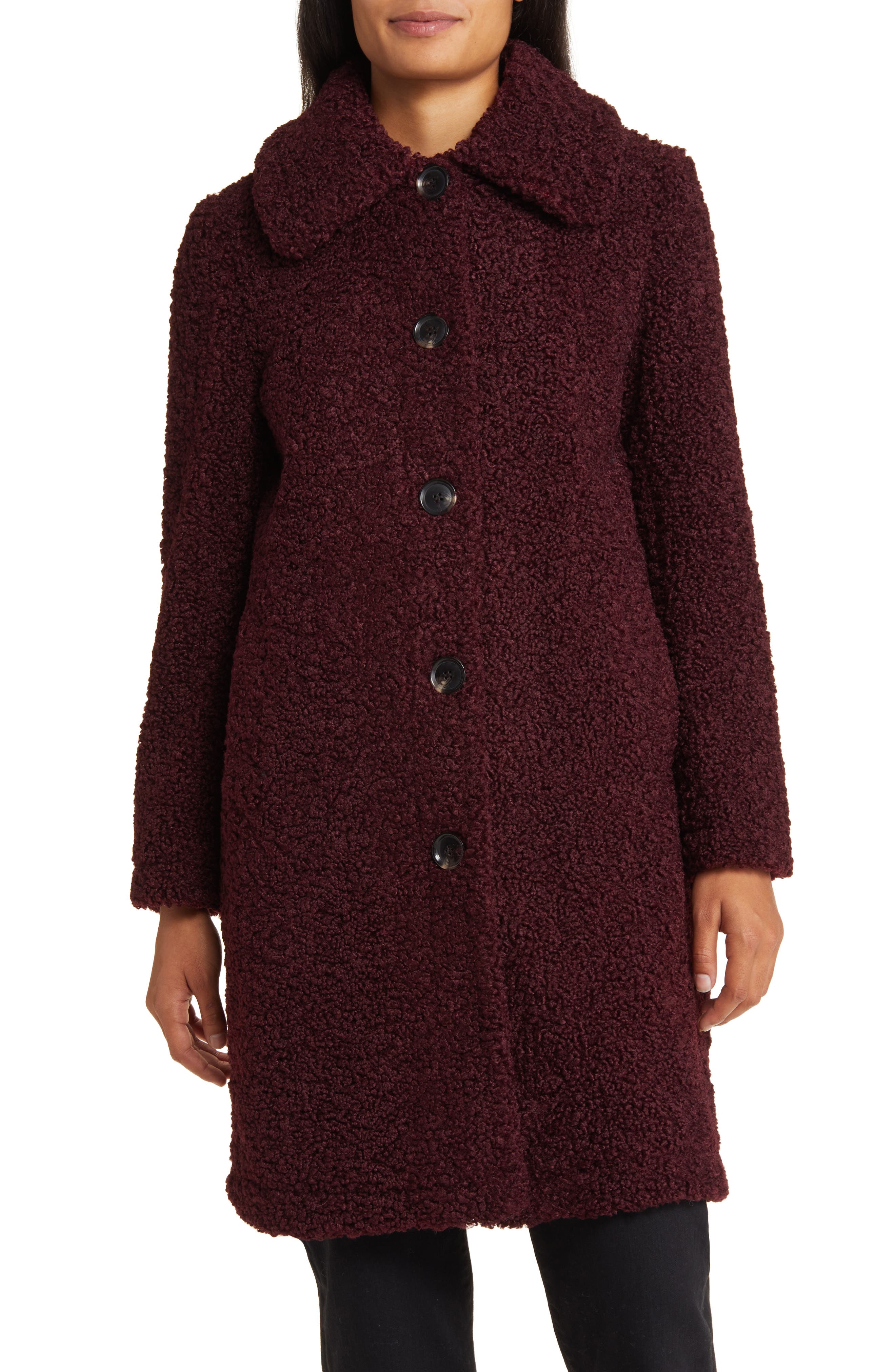 Sam Edelman Longline Teddy Fleece Coat | Nordstrom