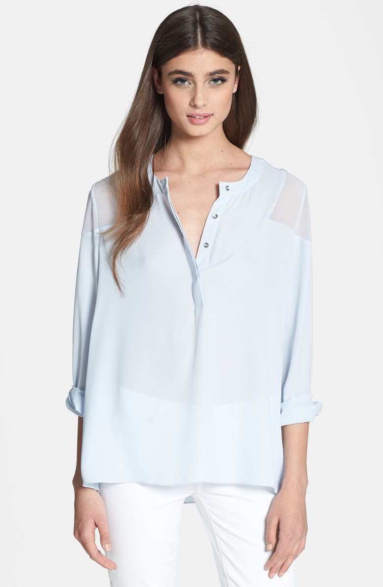1 State Sheer Shoulder Blouse Nordstrom