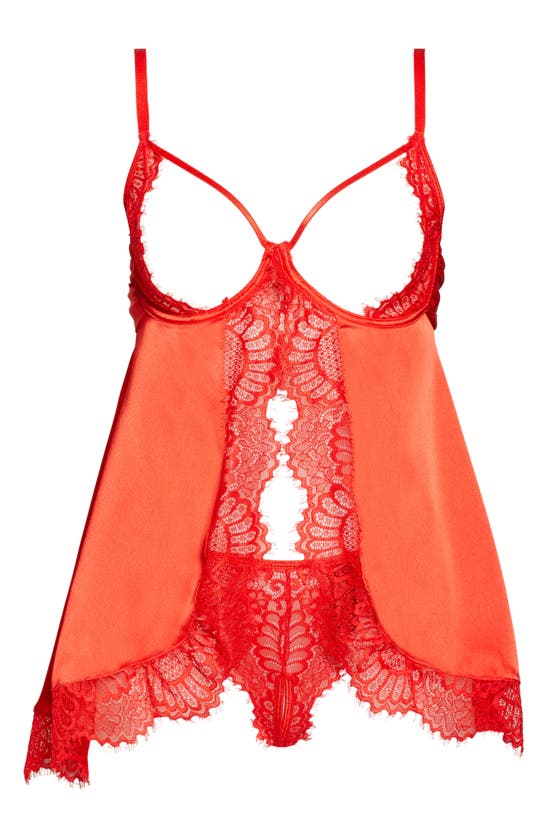 Ann Summers Unwrap Me Babydoll Chemise & G-string Thong In Red | ModeSens