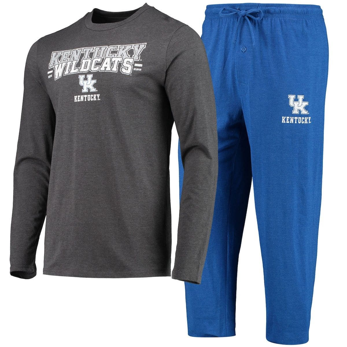 CONCEPTS SPORT Men's Concepts Sport Royal/Heathered Charcoal Kentucky ...