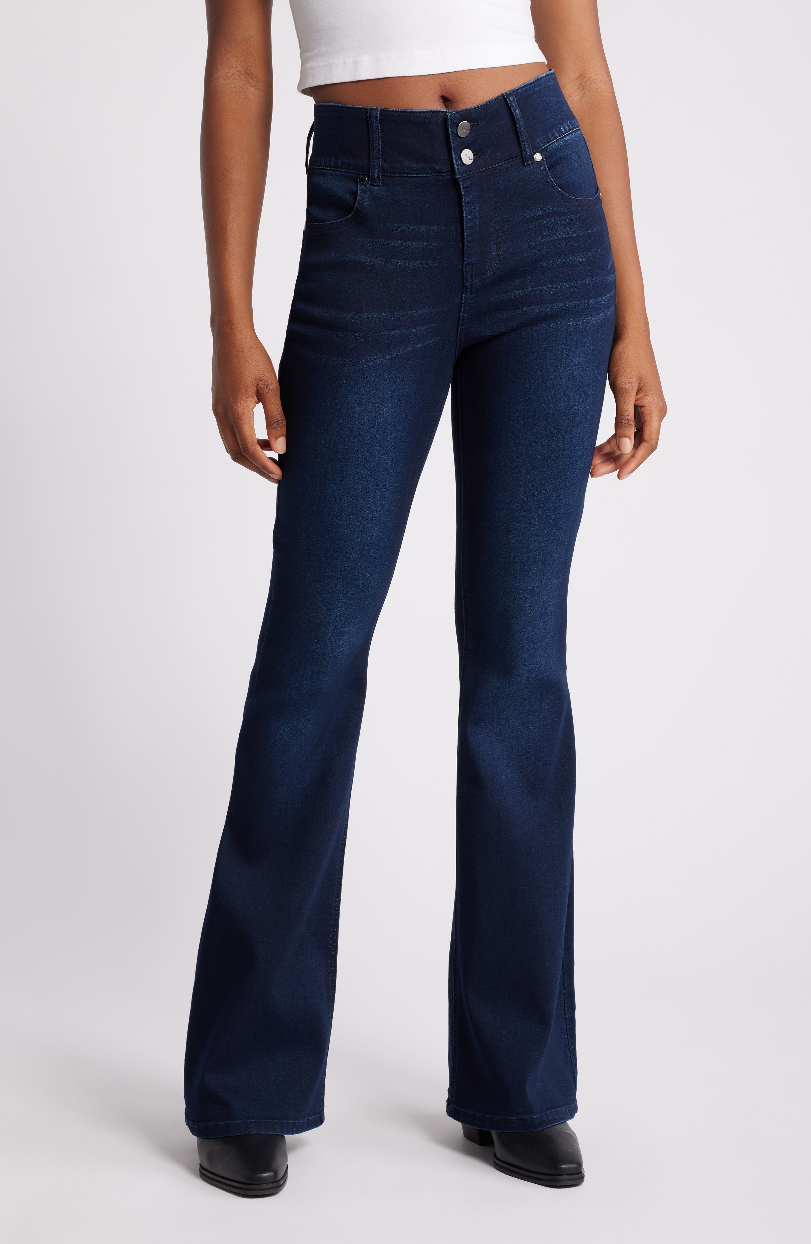 1822 Denim Fit & Lift High Waist Flare Jeans | Nordstrom