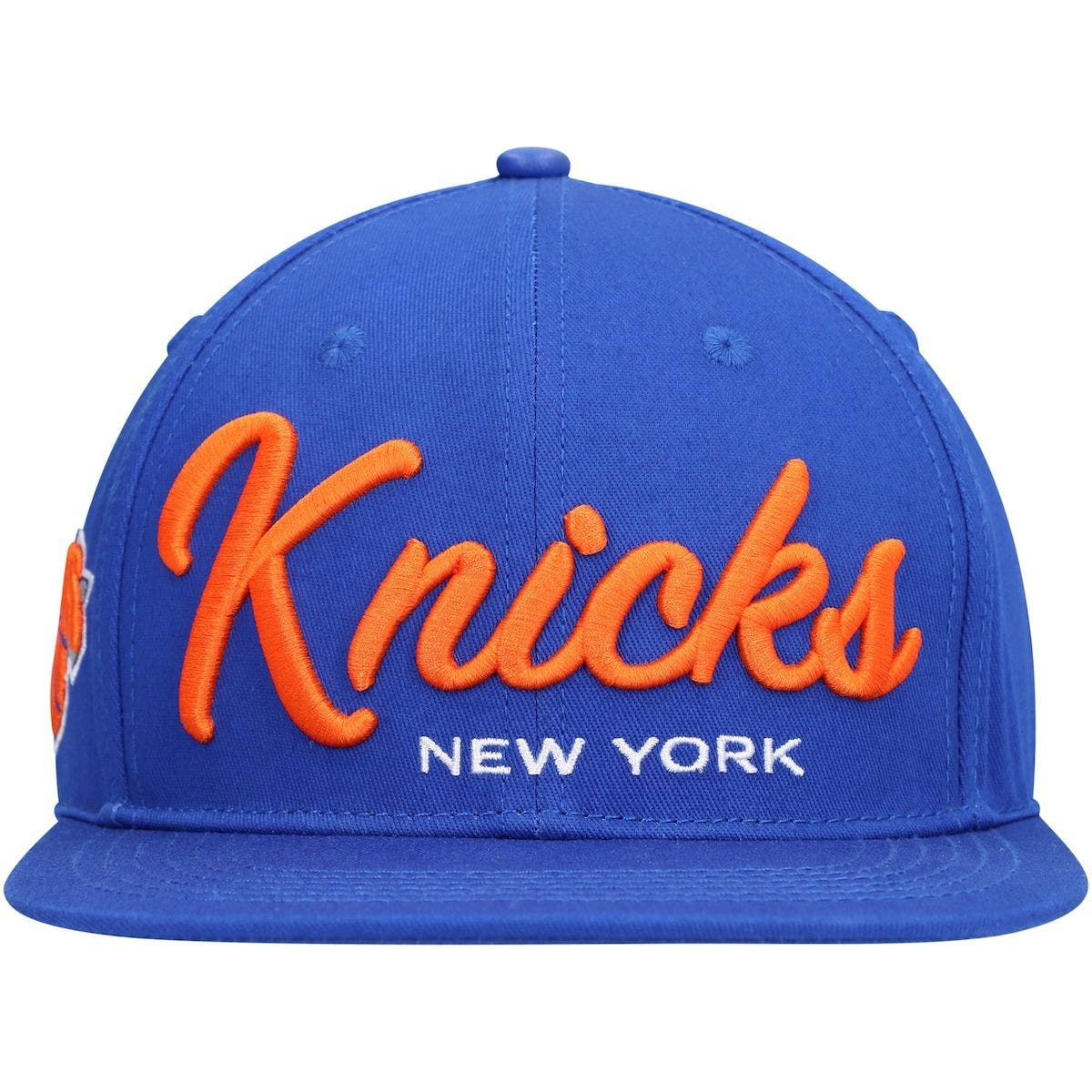 PRO STANDARD Men's Pro Standard Blue New York Knicks Drop Shadow Script ...