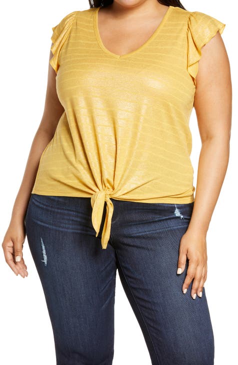 Women's Yellow Plus-Size Tops | Nordstrom