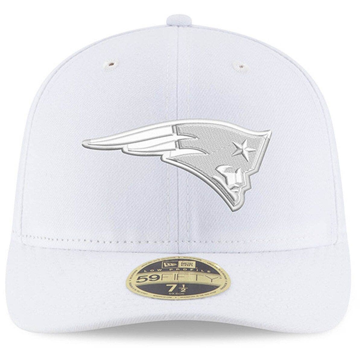 New Era Men's New Era New England Patriots White on White Low Profile ...