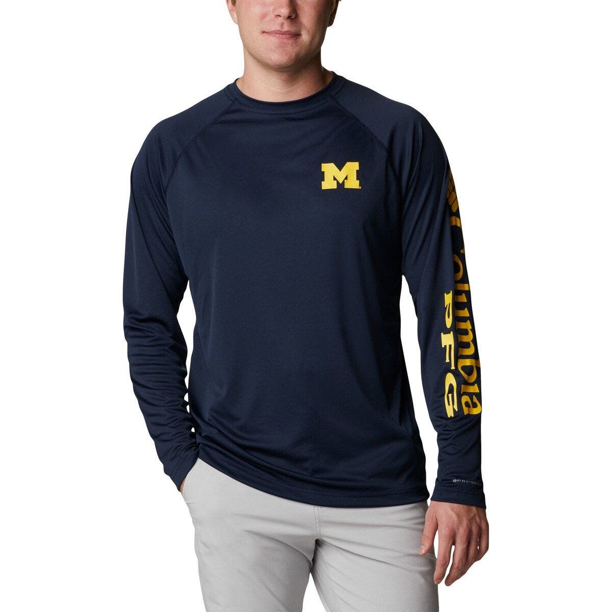 Columbia Men's Columbia Maize Michigan Wolverines Terminal Tackle Omni ...