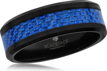 BLACKJACK Men's Tungsten Band Ring | Nordstromrack