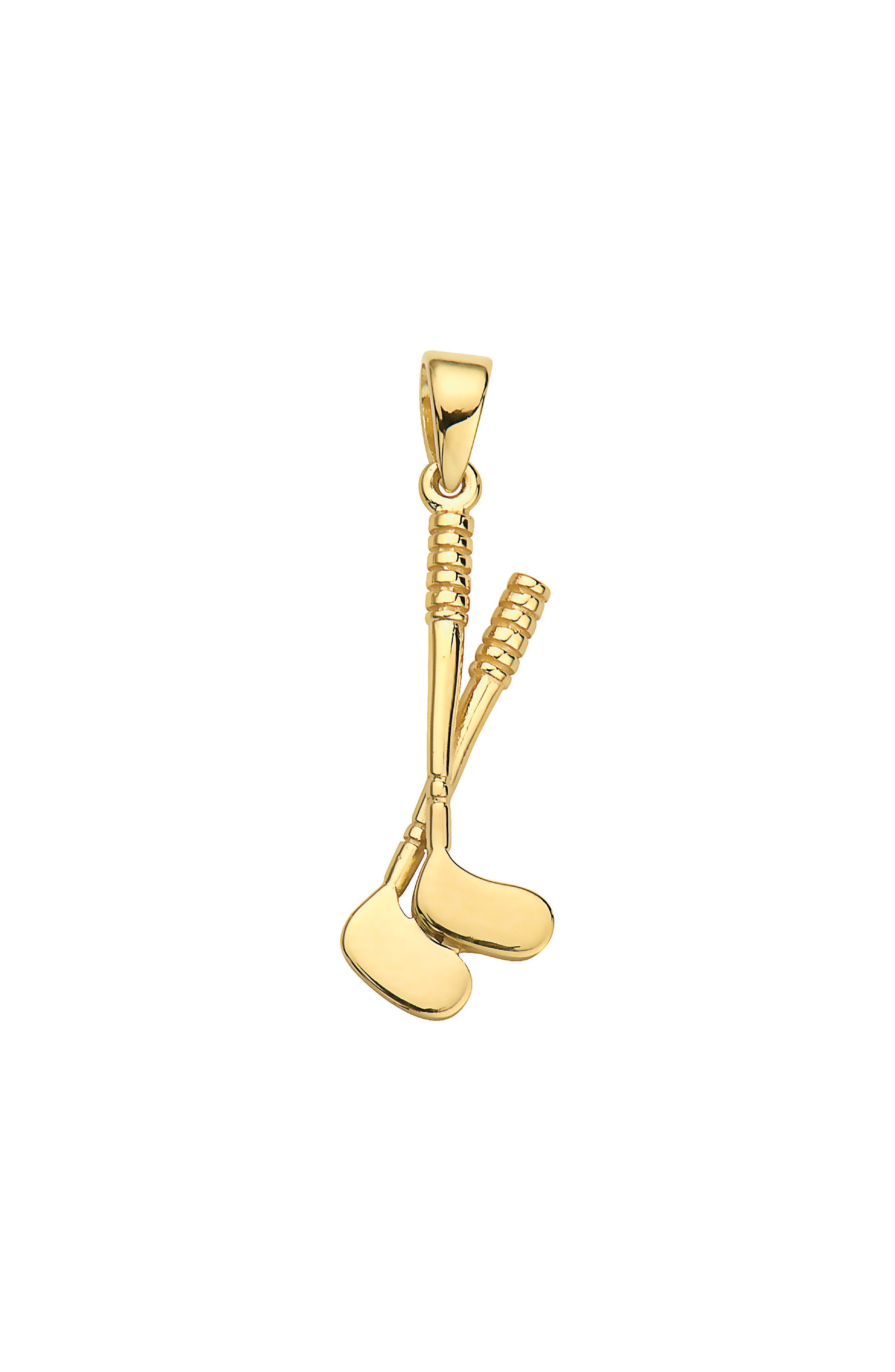 BEST SILVER 14K Gold Golf Club Pendant | Nordstromrack