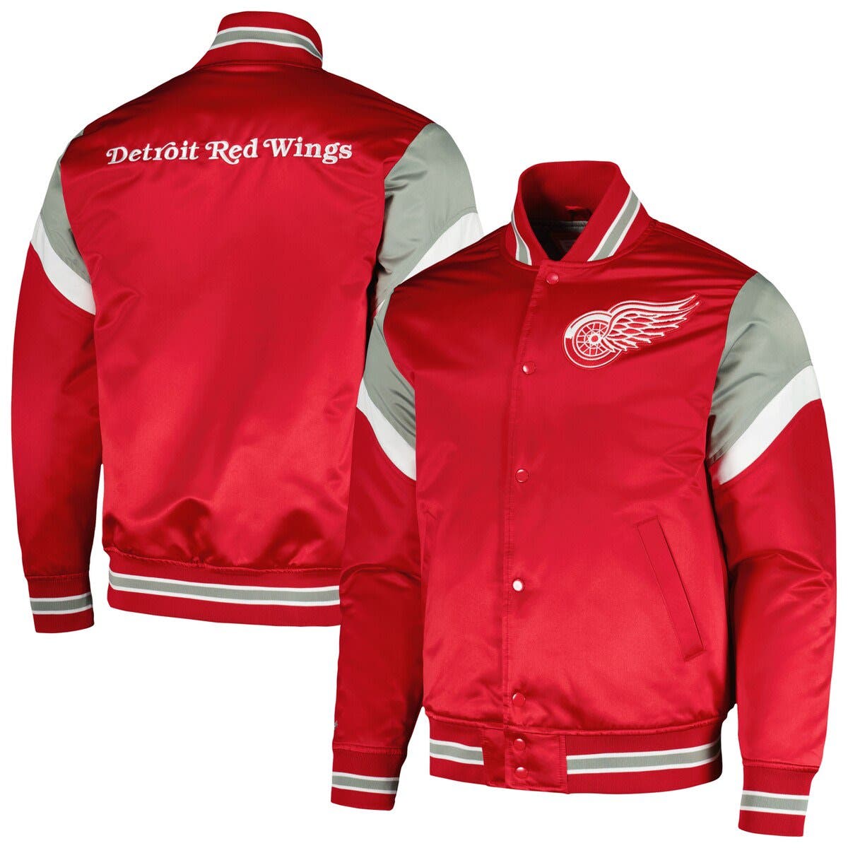 Mitchell & Ness Men's Mitchell & Ness Red Detroit Red Wings Midweight ...