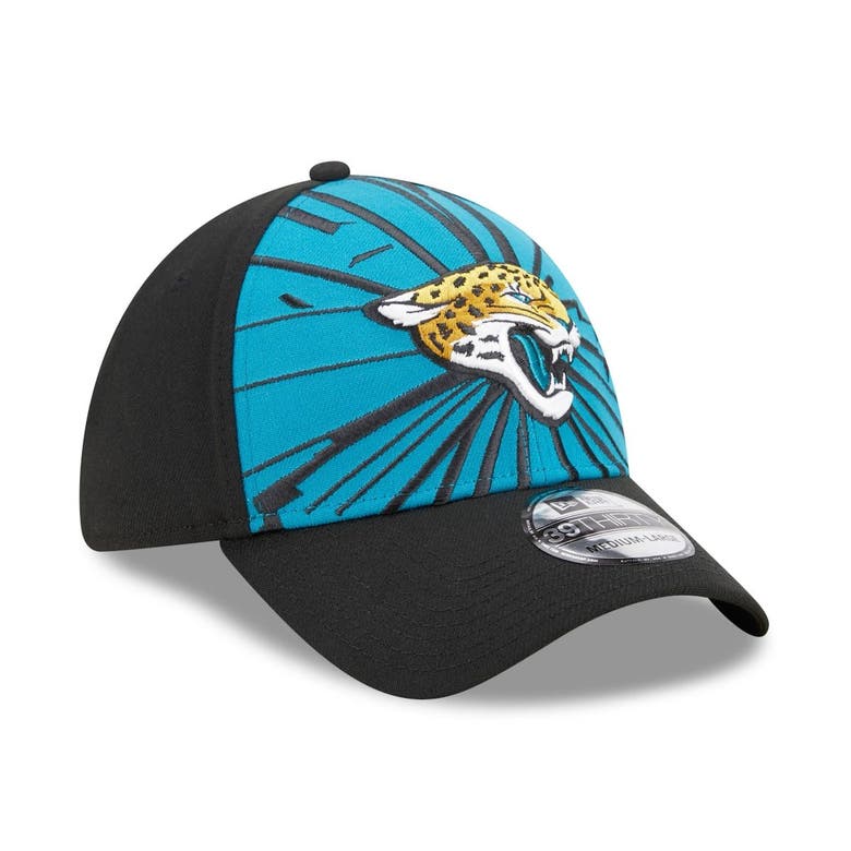 New Era Teal/black Jacksonville Jaguars Shattered 39thirty Flex Hat ...