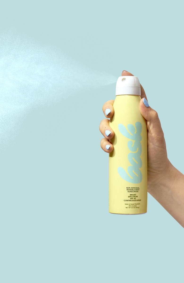 Bask Non-Aerosol Invisible Mist Sunscreen Broad Spectrum SPF 30 ...