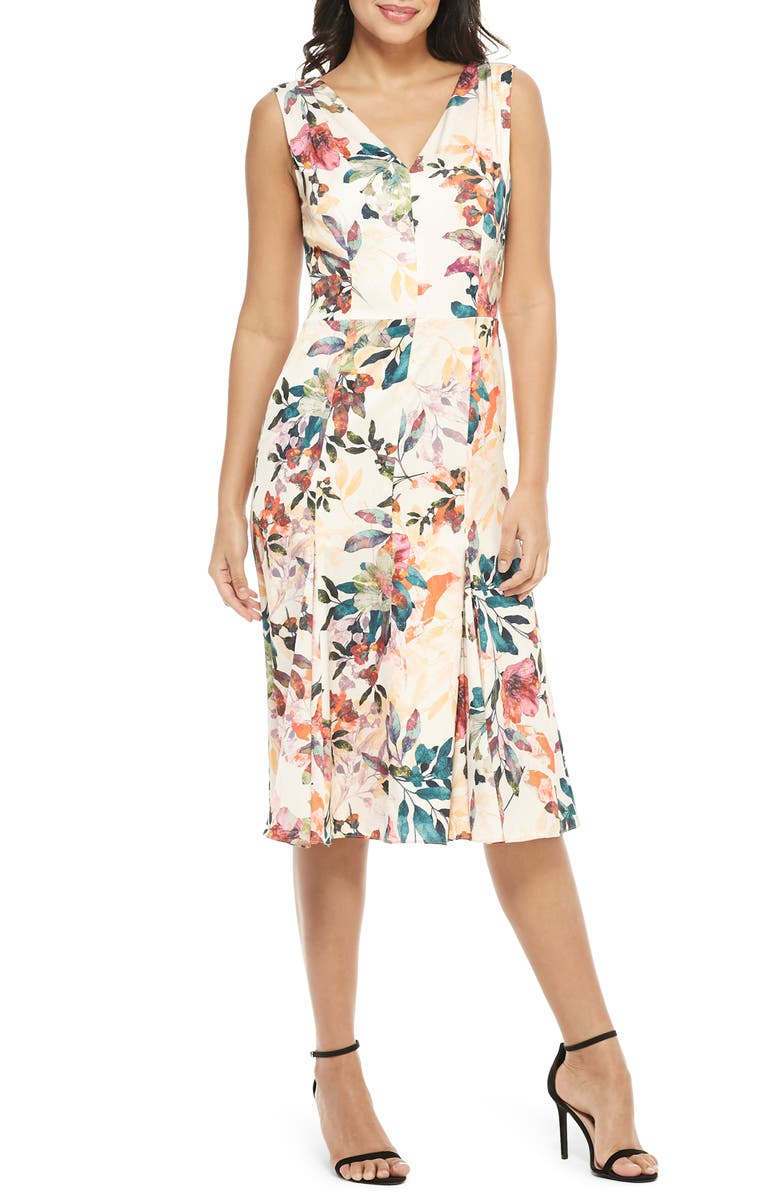 Maggy London Sleeveless Floral Print Charmeuse Dress | Nordstrom Maggy London Sleeveless Floral Print Charmeuse Dress | Nordstrom