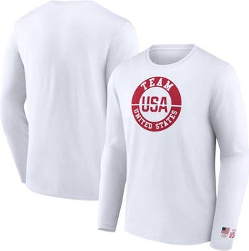 FANATICS Men's Fanatics Branded White Team USA Logo Unity Emblem Long ...