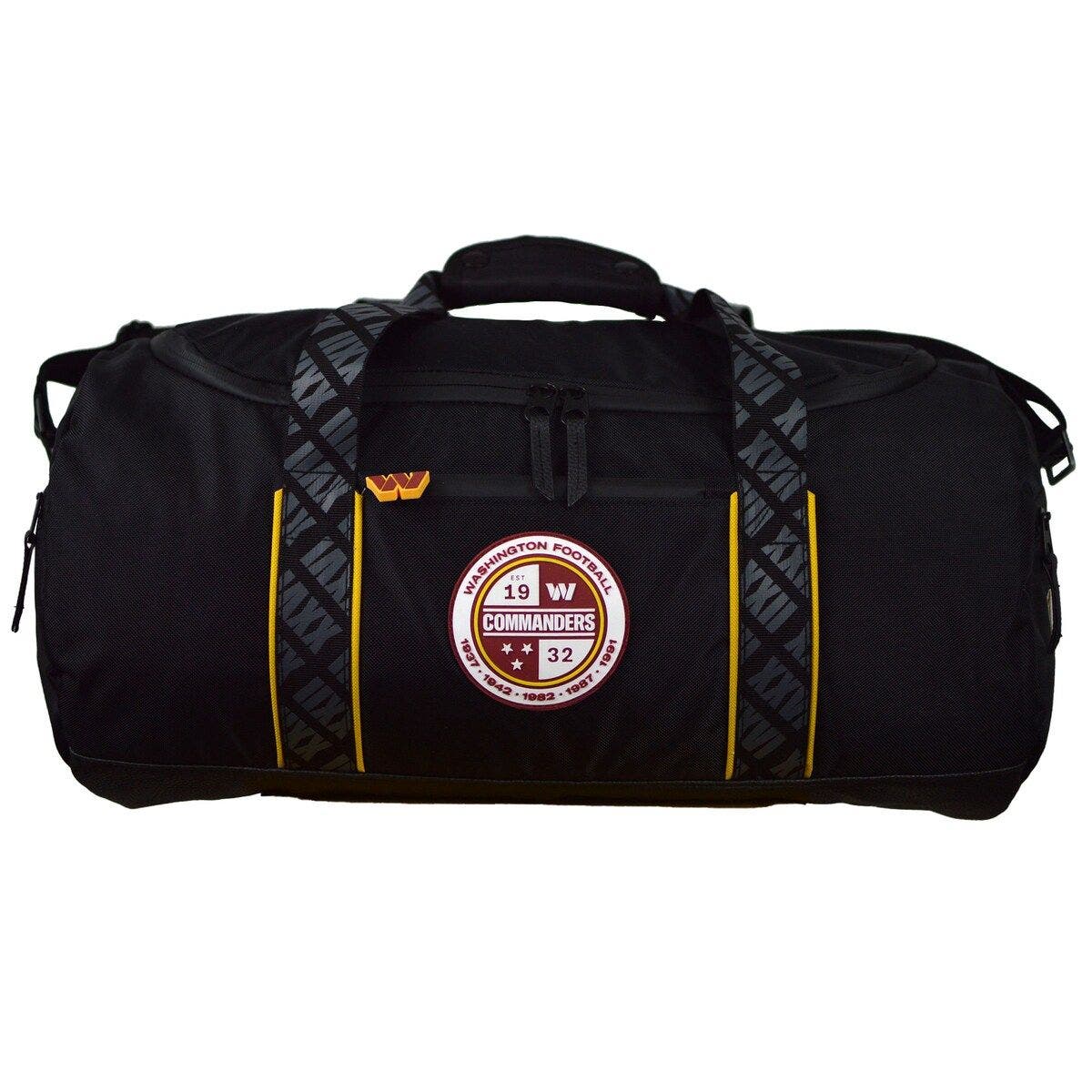 DC Proper Black Washington Commanders Jetsetter Duffel Bag | Nordstrom