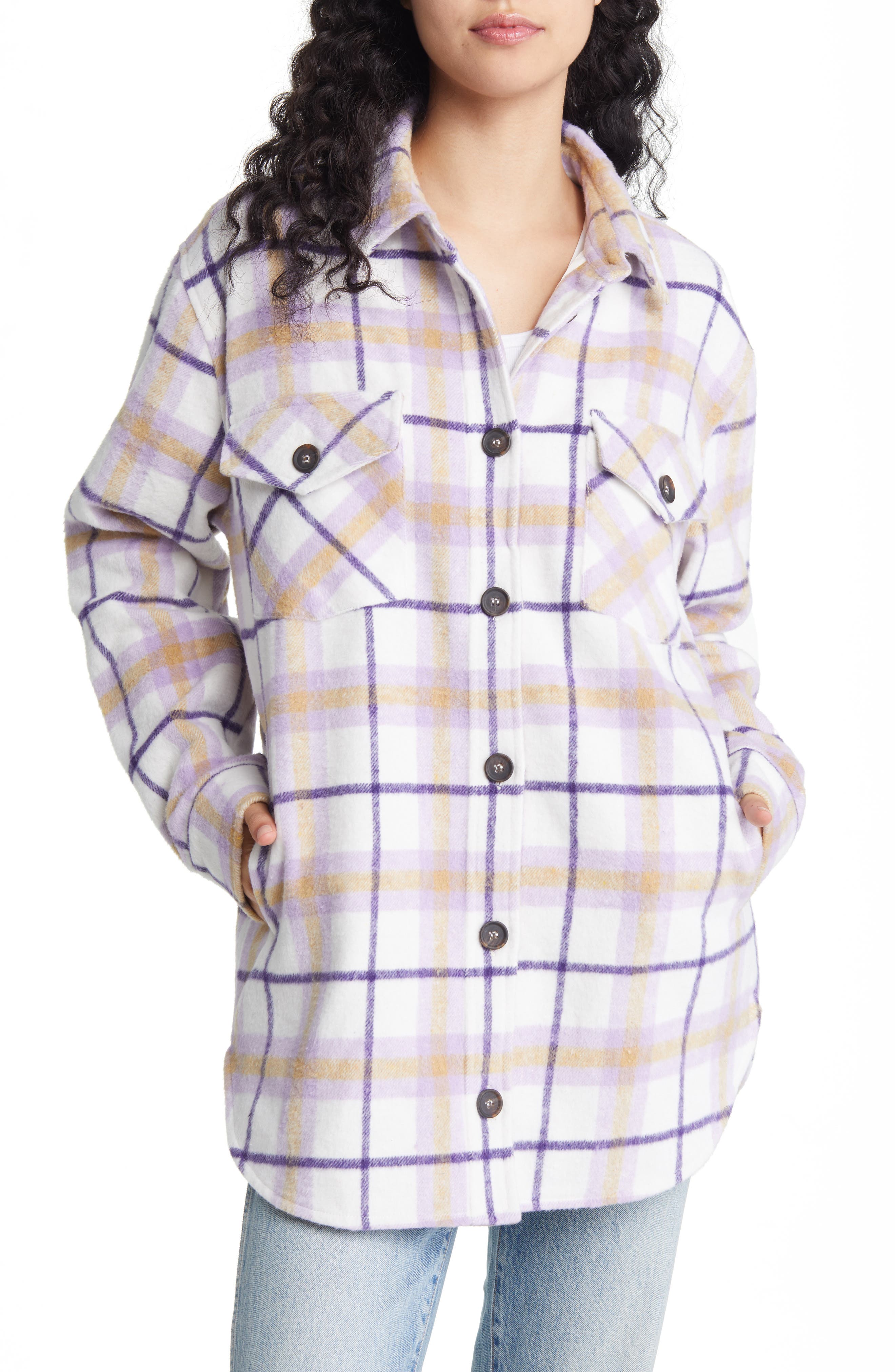Thread & Supply Plaid Flannel Shacket | Nordstrom