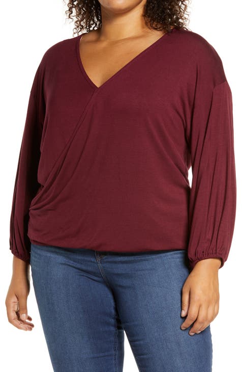 Red Plus-Size Tops for Women | Nordstrom