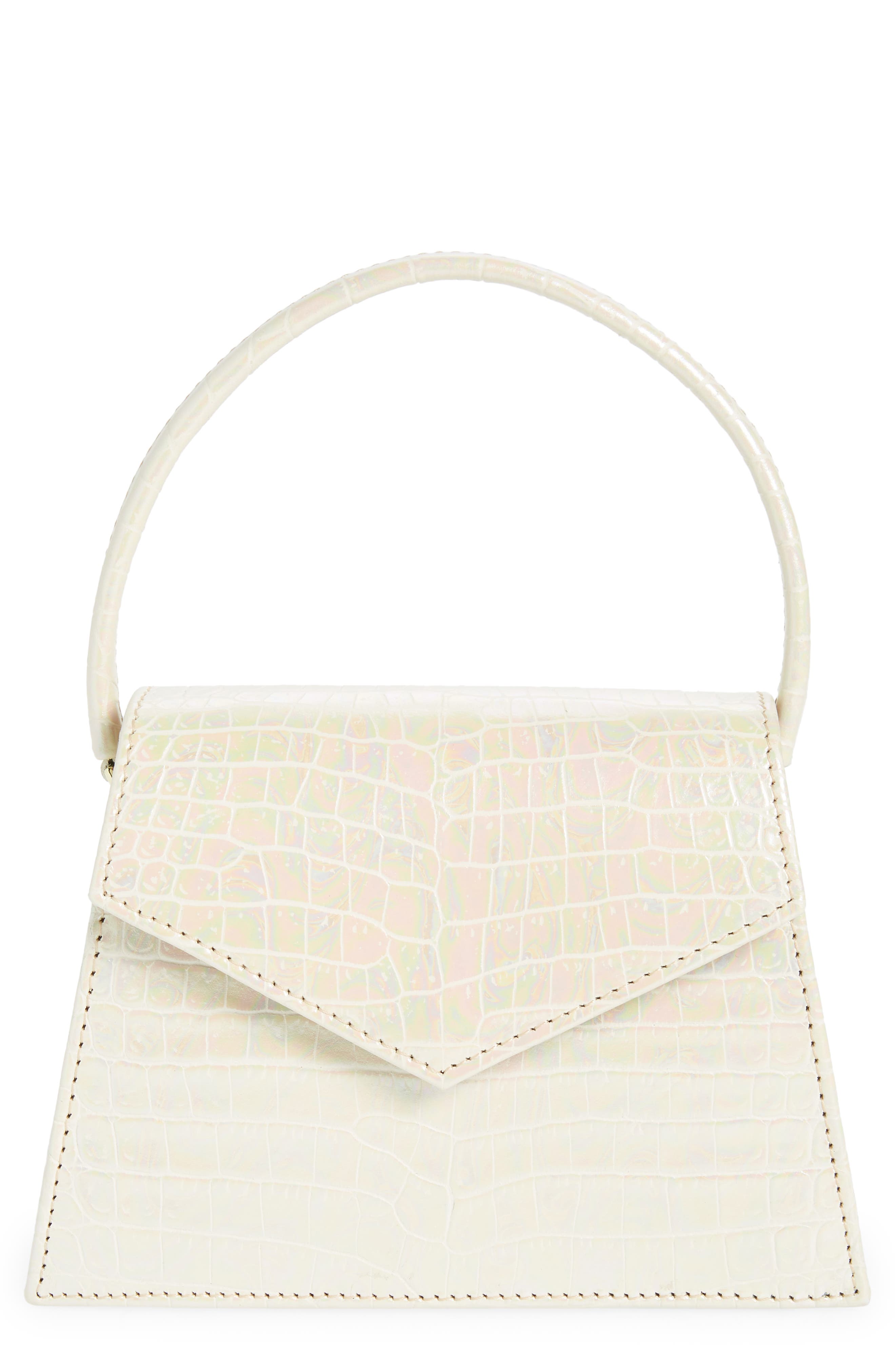 Anima Iris The Zaza Croc Embossed Leather Top Handle Bag | Nordstrom