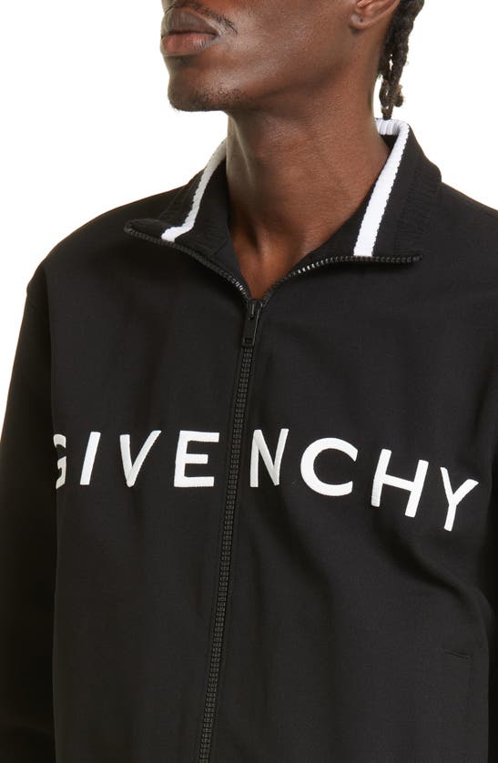 Givenchy Logo Slim Fit Track Jacket In Black | ModeSens