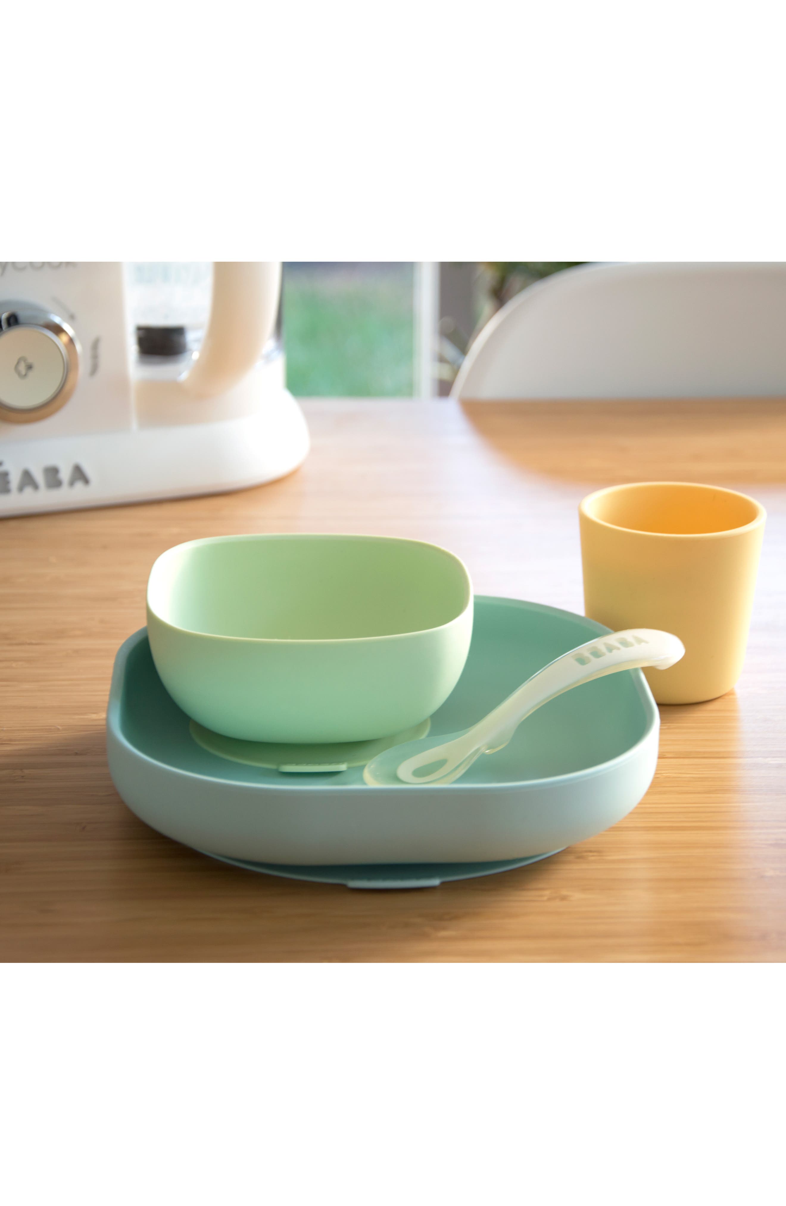BEABA 4-Piece Silicone Suction Baby Feeding Set | Nordstrom