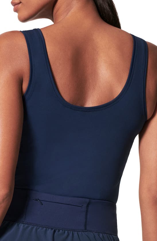 Spanx Get Moving Fitted Tank In Midnight Navy | ModeSens