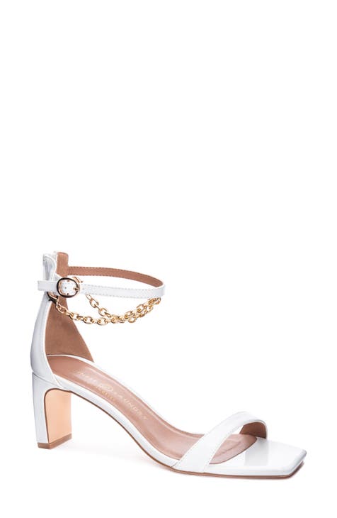 White Block-Heel Sandals for Women | Nordstrom