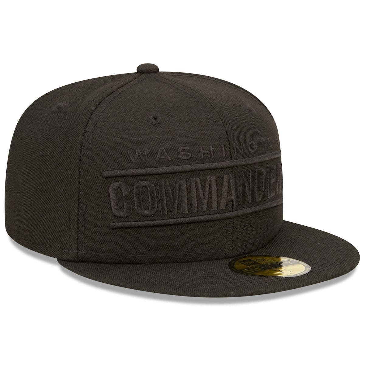 New Era Men's New Era Washington Commanders Black on Black Alternate ...