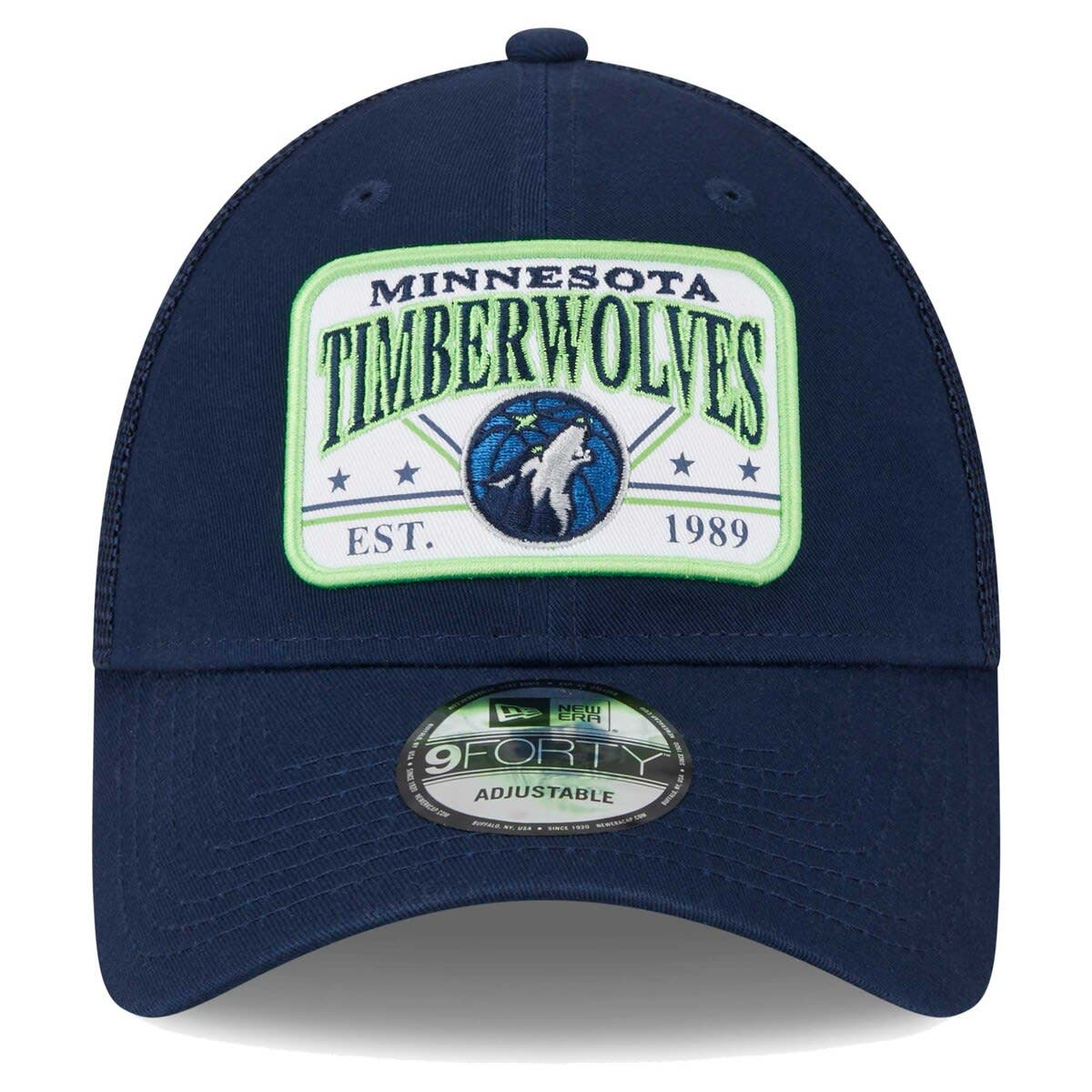 New Era Men's New Era Navy Minnesota Timberwolves Plate Oversized Patch ...
