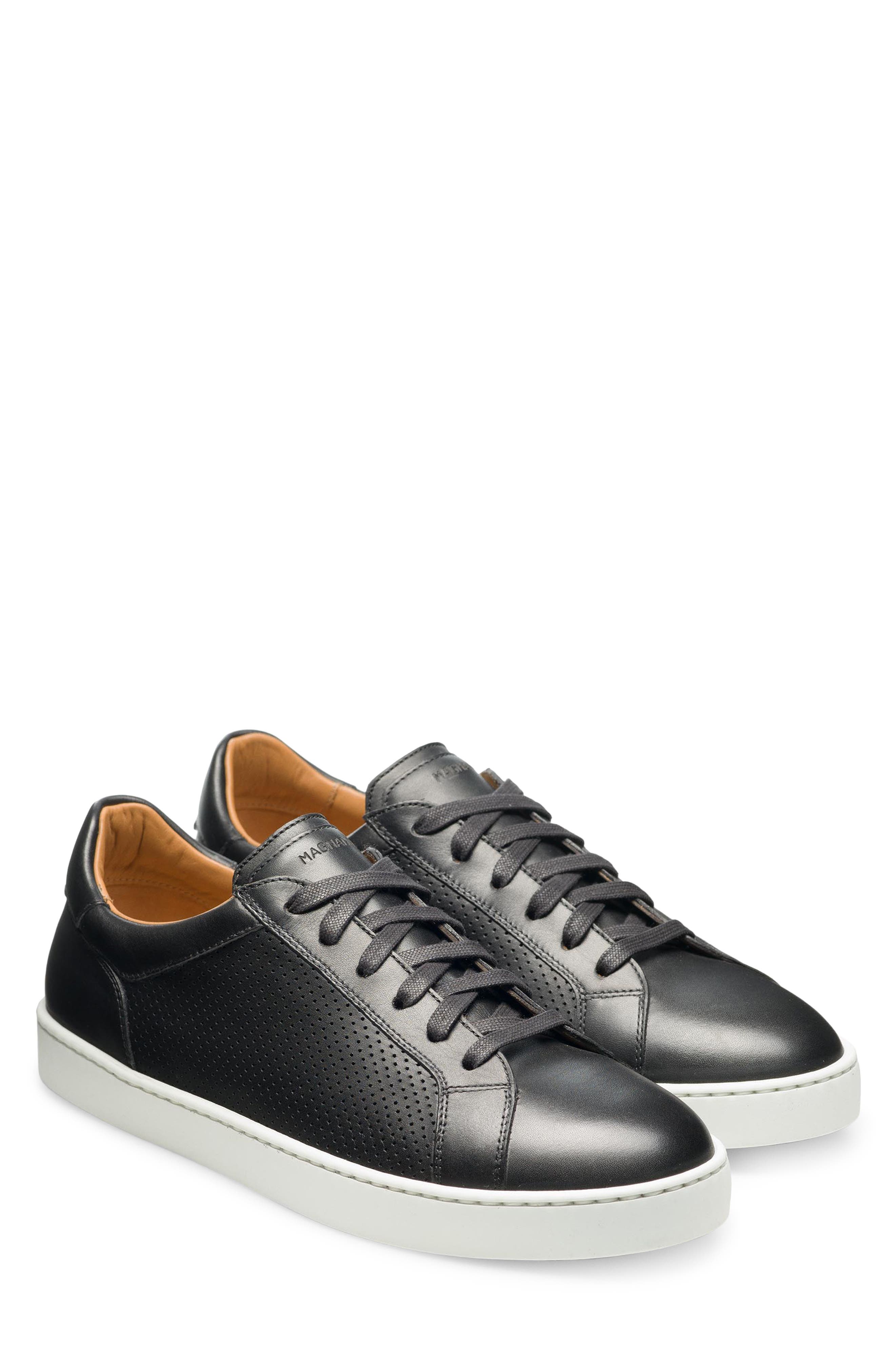 Magnanni Costa Perforated Leather Low Top Sneaker (Men) | Nordstrom